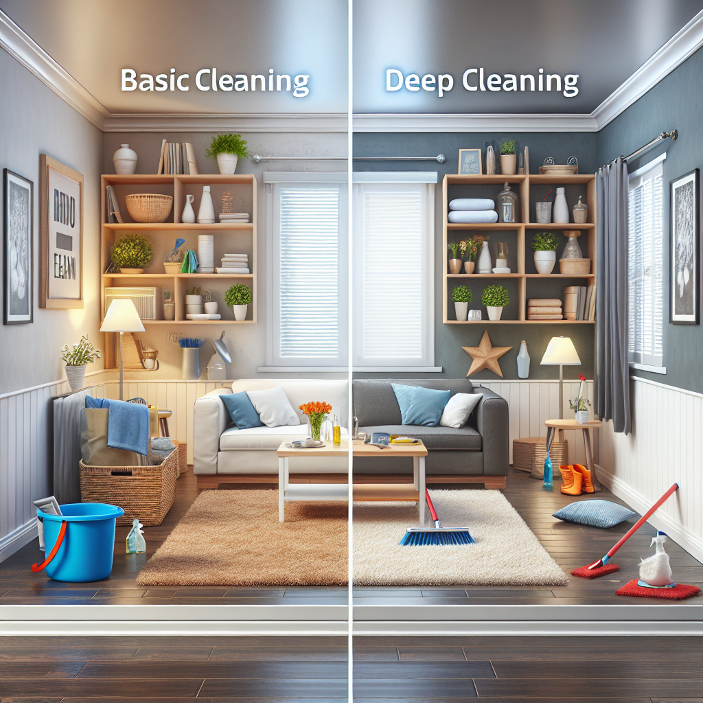Basic Cleaning vs Deep Cleaning | What's the Difference?
